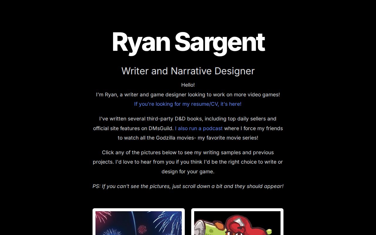 Ryan Sargent Portfolio